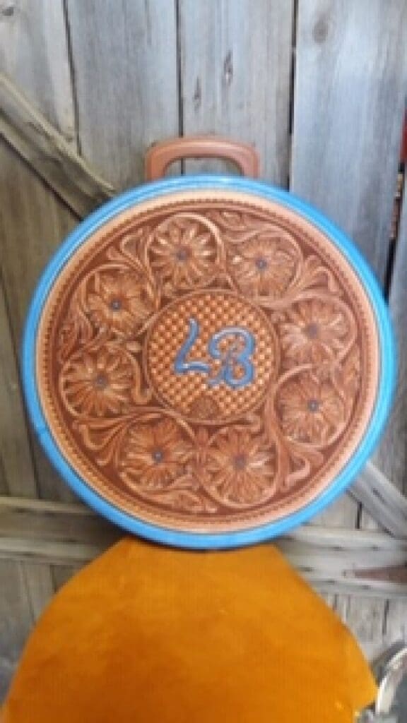 CUSTOM LEATHER ROPE CAN LIDS - Cowboy Country
